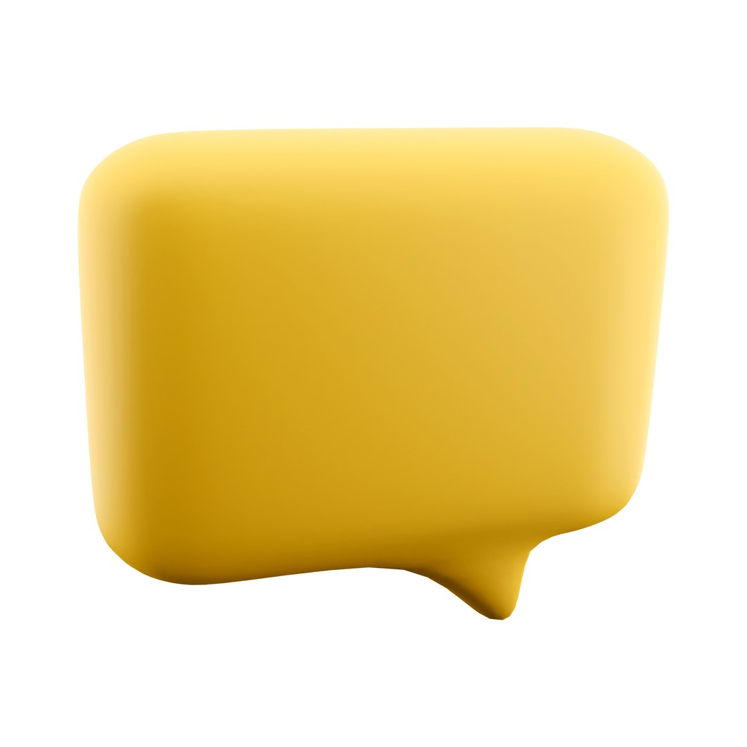 Message Icon 3D Model - TurboSquid 2074150