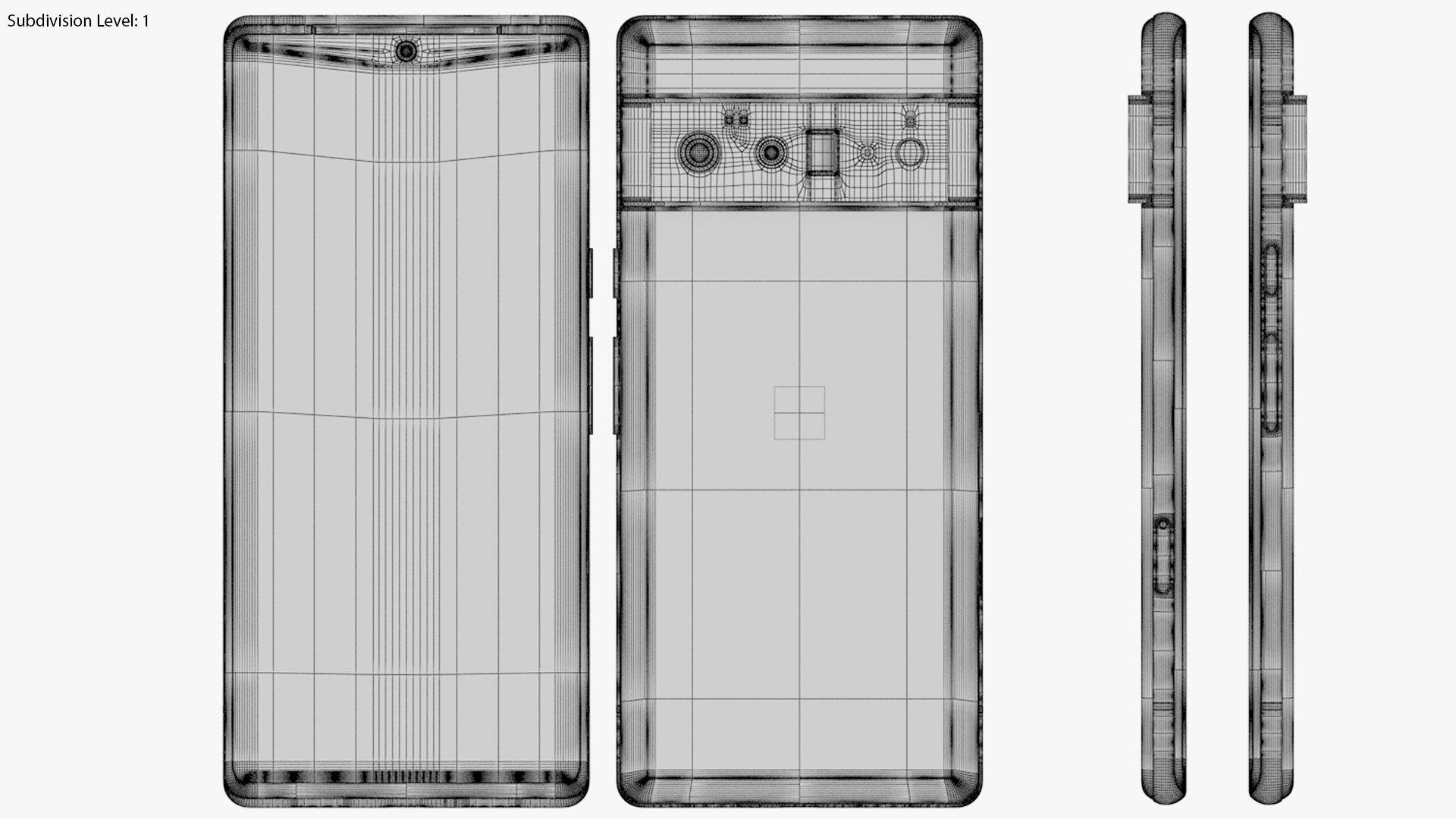 Google Pixel 6 Pro Cloud White 3D model - TurboSquid 1807140