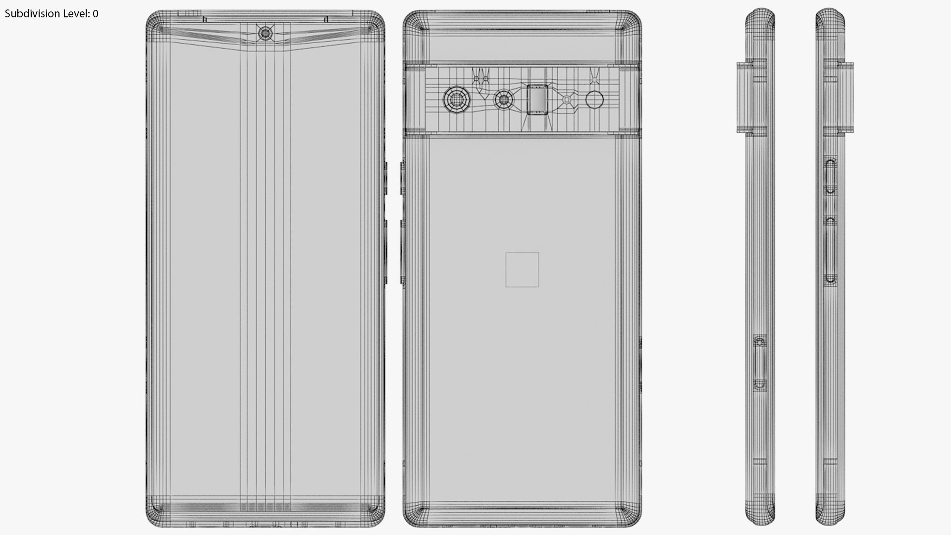 Google Pixel 6 Pro Cloud White 3D Model - TurboSquid 1807140