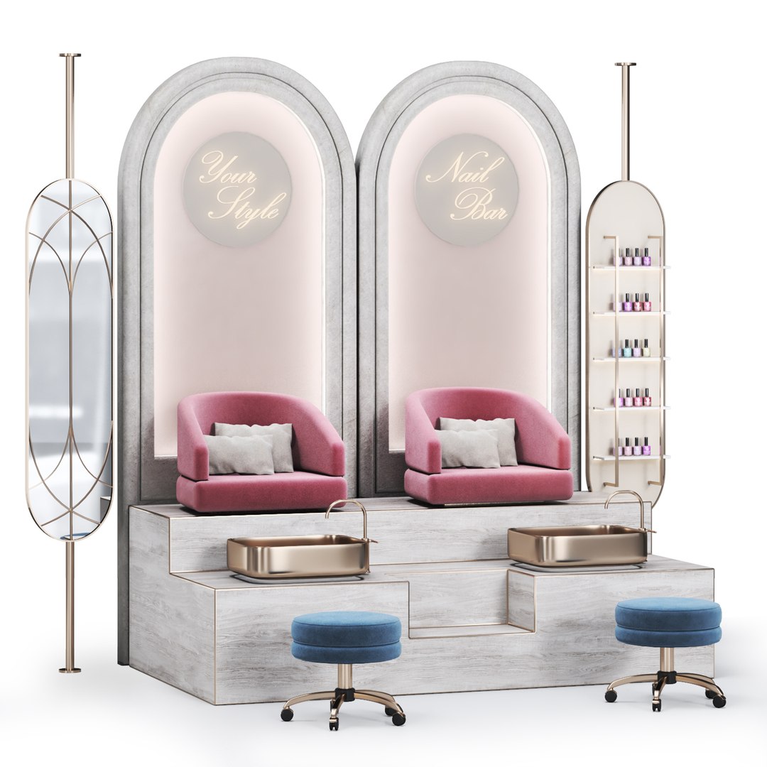 3D model pedicure 03 beauty salon - TurboSquid 2116459