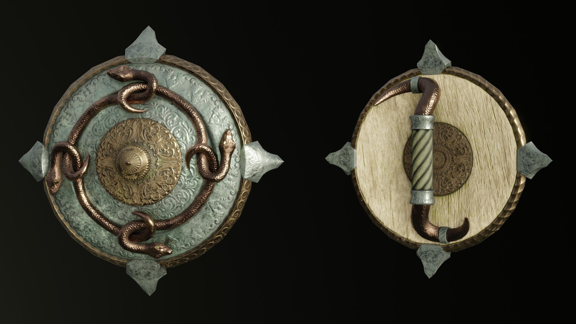 3D Fantasy Snake Weapon Set - TurboSquid 1940556