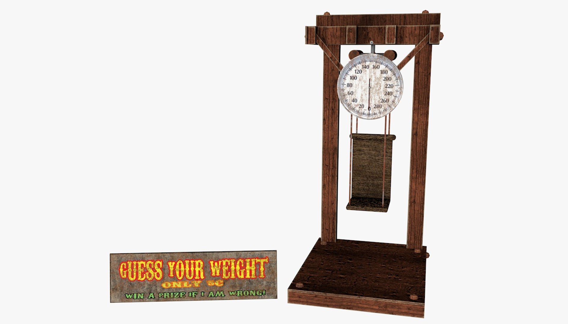Guess Weight 3D Model - TurboSquid 1278487
