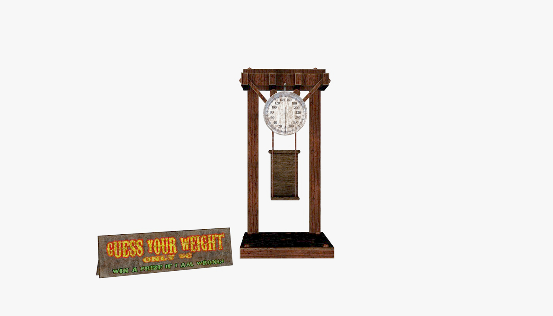 Guess Weight 3D Model - TurboSquid 1278487