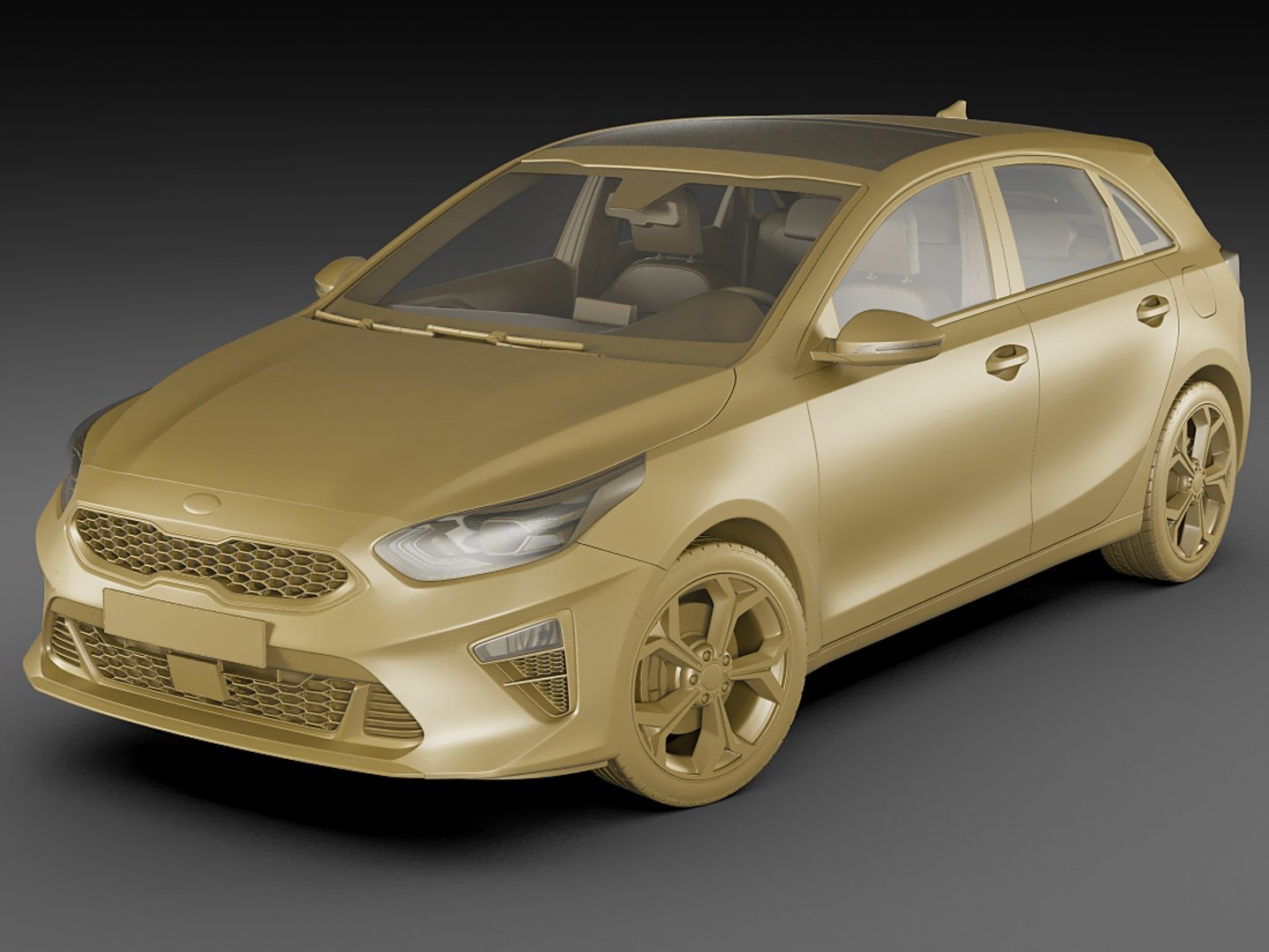 3D Kia Ceed Cee Model - TurboSquid 1278770