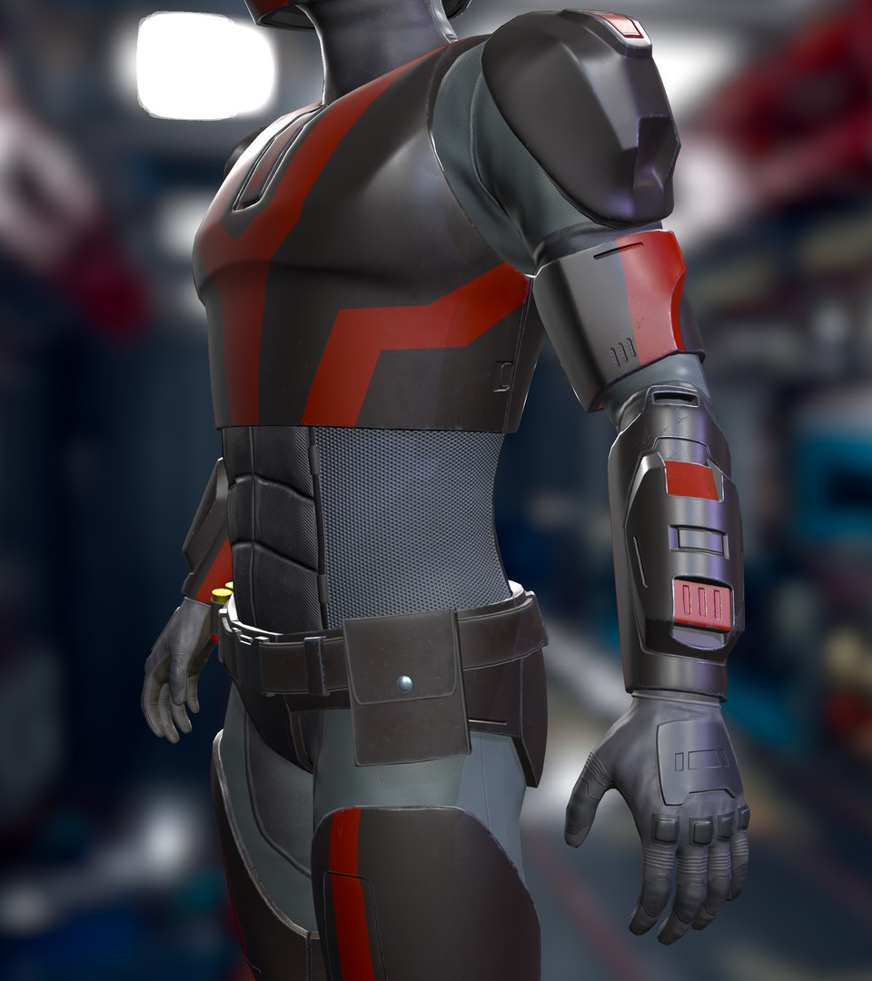 3D Futuristic Trooper - Sci - Fi Character Male Model - TurboSquid 1933229