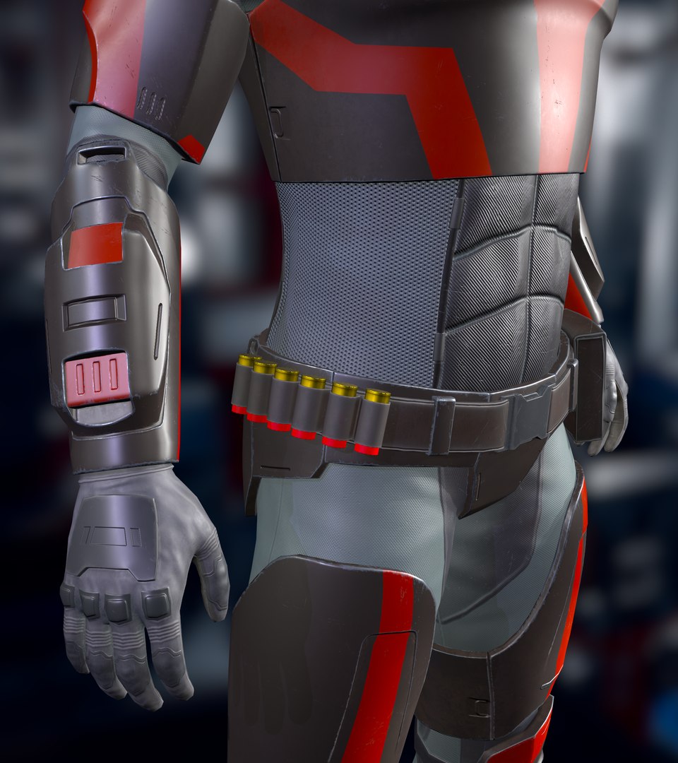 3D Futuristic Trooper - Sci - Fi Character Male Model - TurboSquid 1933229