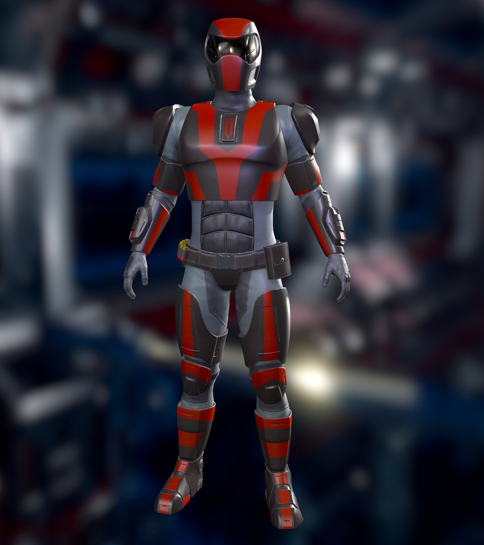 3D Futuristic Trooper - Sci - Fi Character Male Model - TurboSquid 1933229