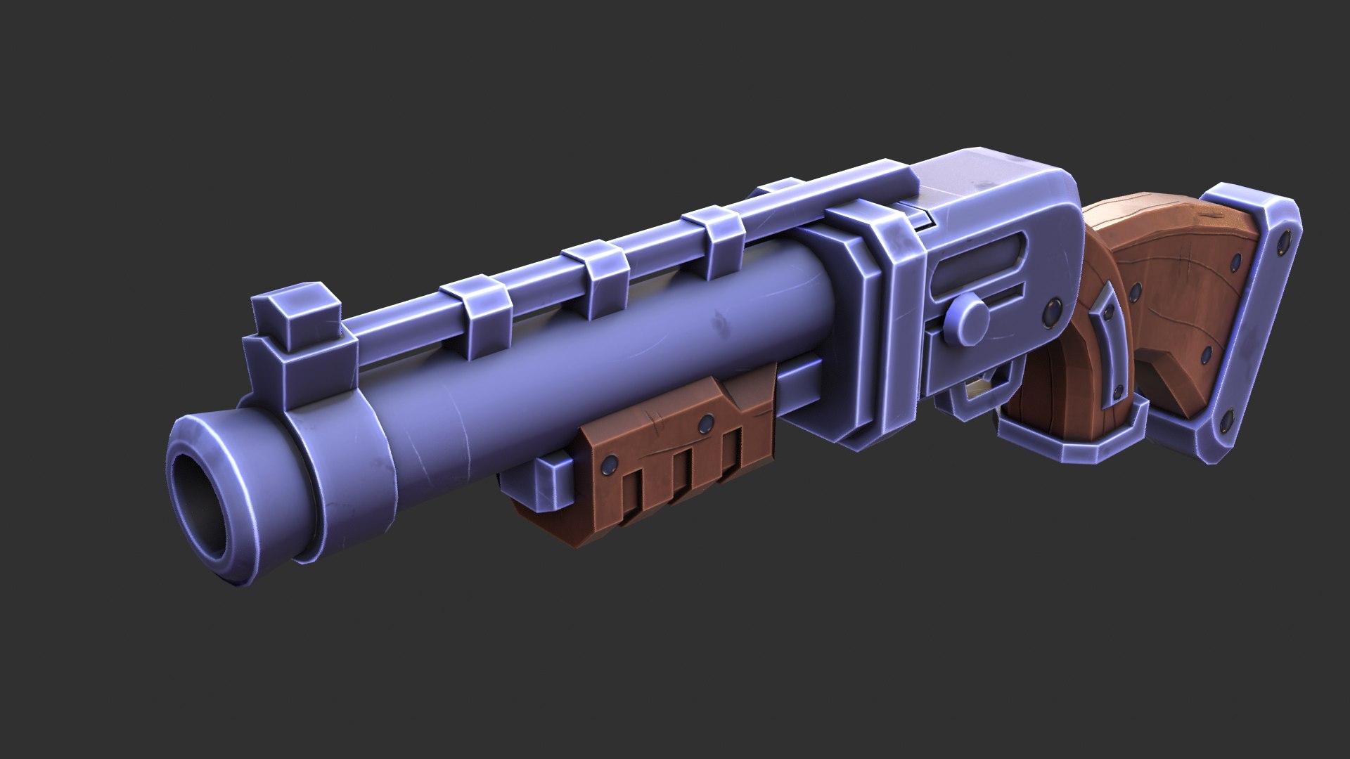 Stylized Shotgun 3D Model - TurboSquid 2140807