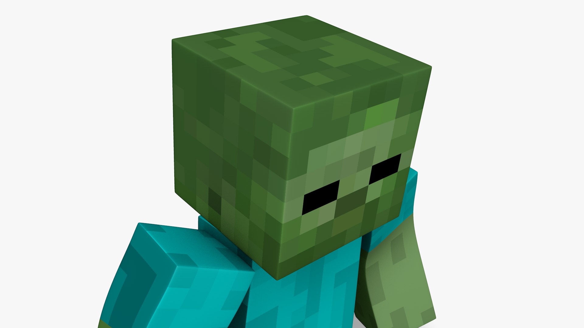 Zombie Minecraft - Mixamo Animatable - Use Your Own Skin 3D Model ...