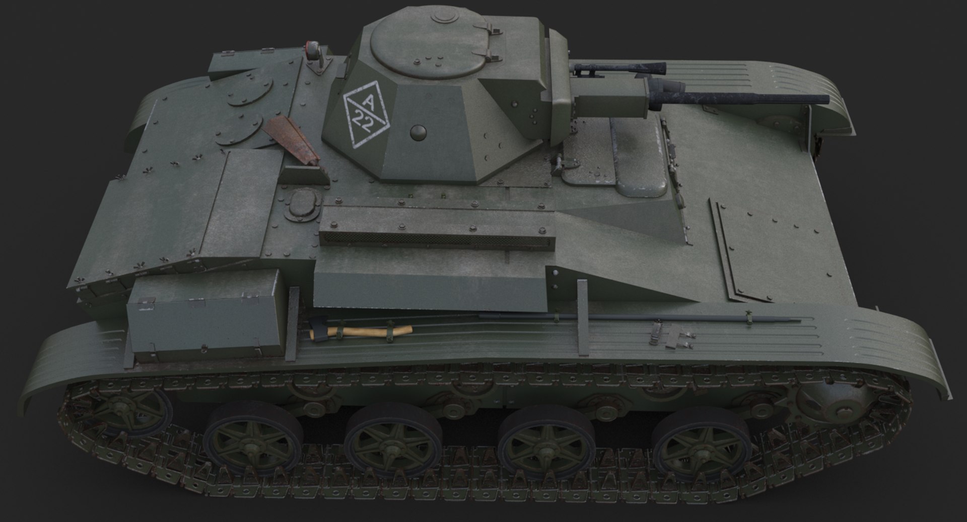 3D Tank T 60 Soviet Model - TurboSquid 1646783