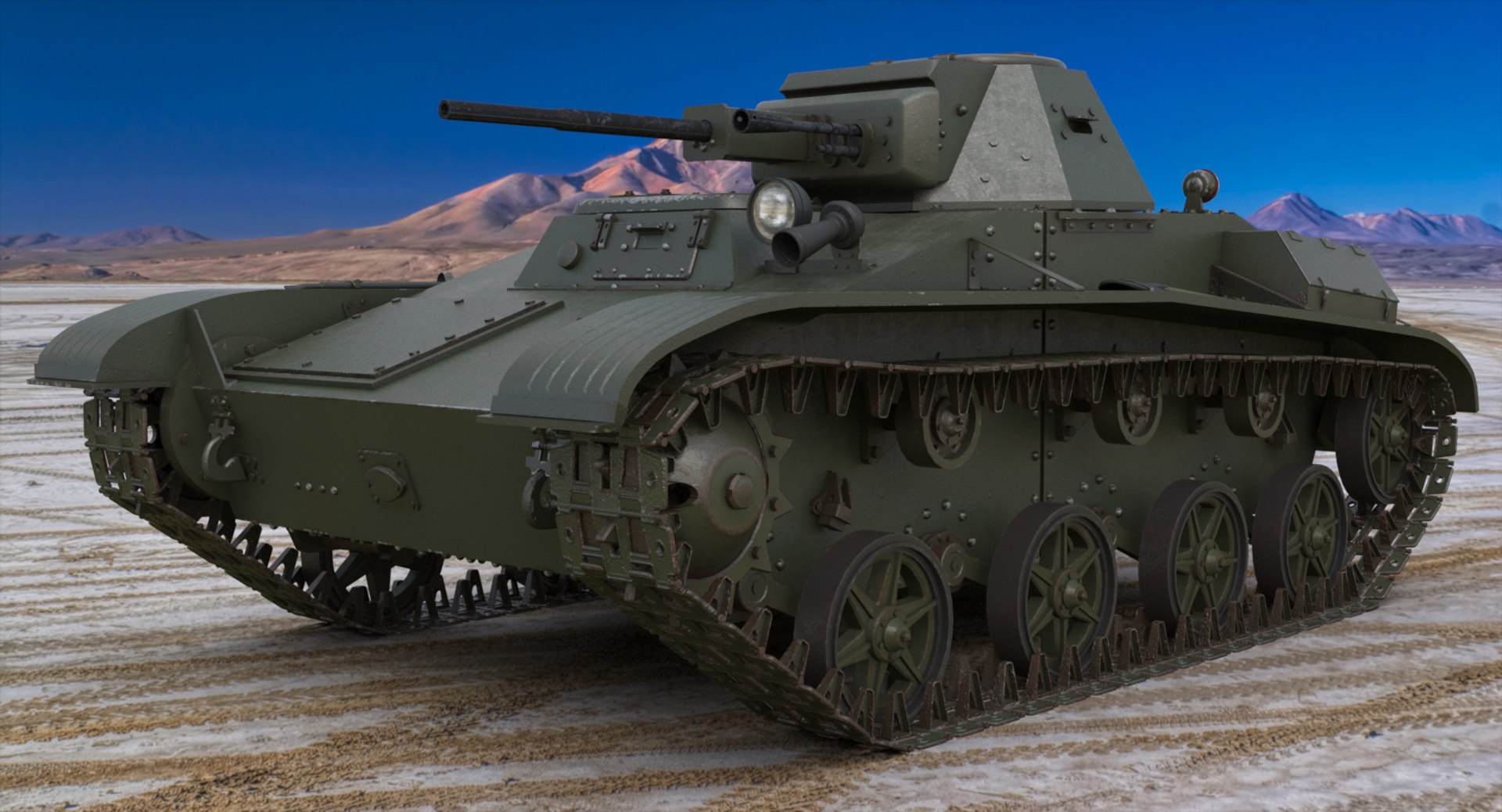 3D tank t 60 soviet model - TurboSquid 1646783