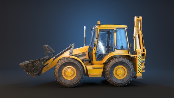 modelo 3d Retroexcavadora PBR - TurboSquid 2132365