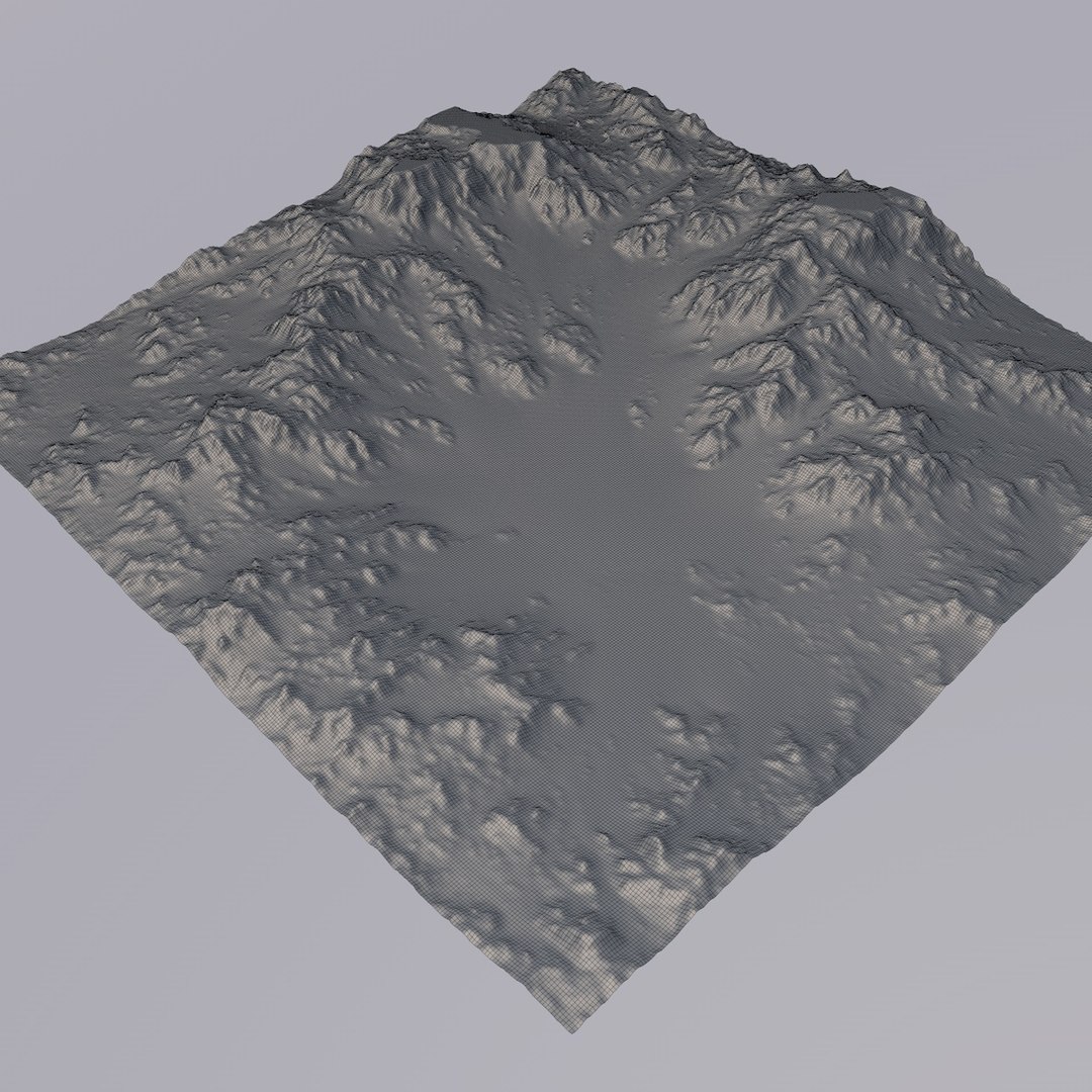 3D Snowy Terrain Model - TurboSquid 1295954