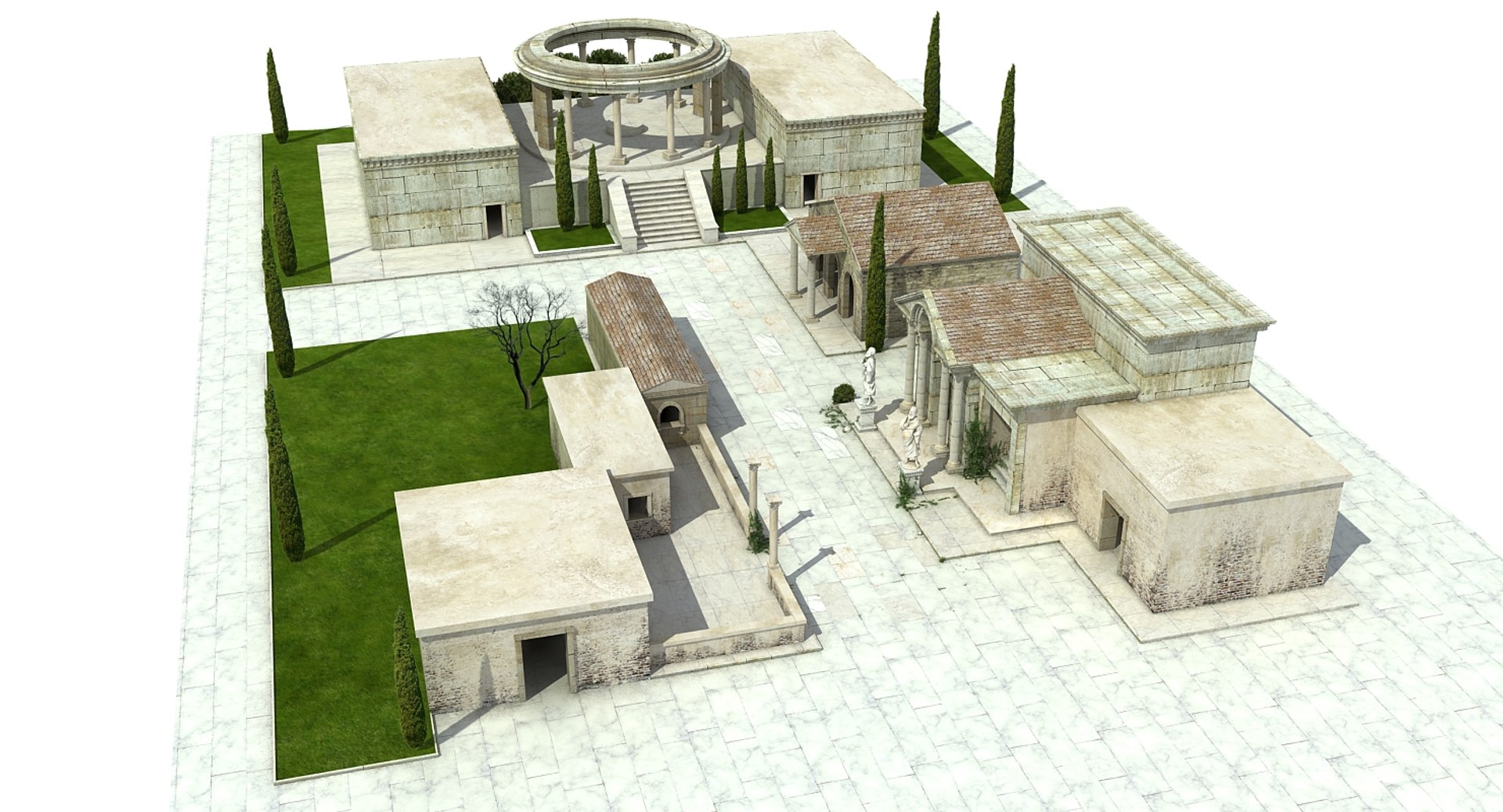 3D Greek Architecture Model - TurboSquid 1215425