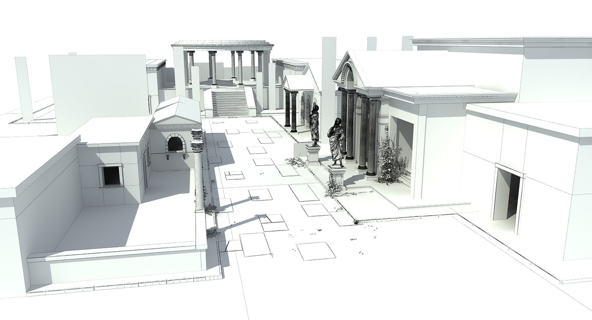 3D Greek Architecture Model - TurboSquid 1215425