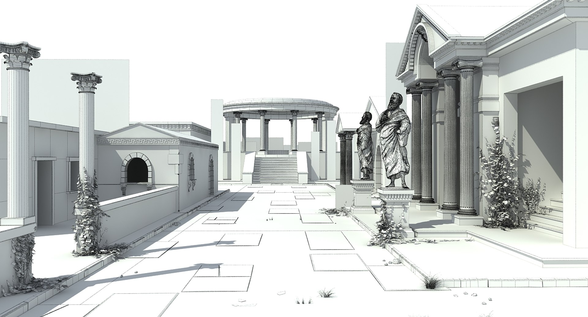 3D Greek Architecture Model - TurboSquid 1215425