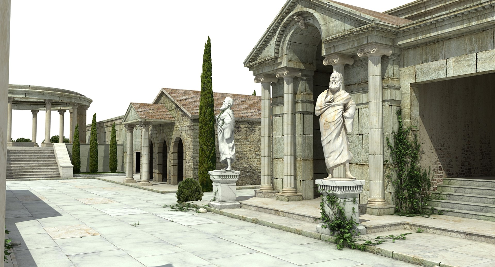 3D Greek Architecture Model - TurboSquid 1215425