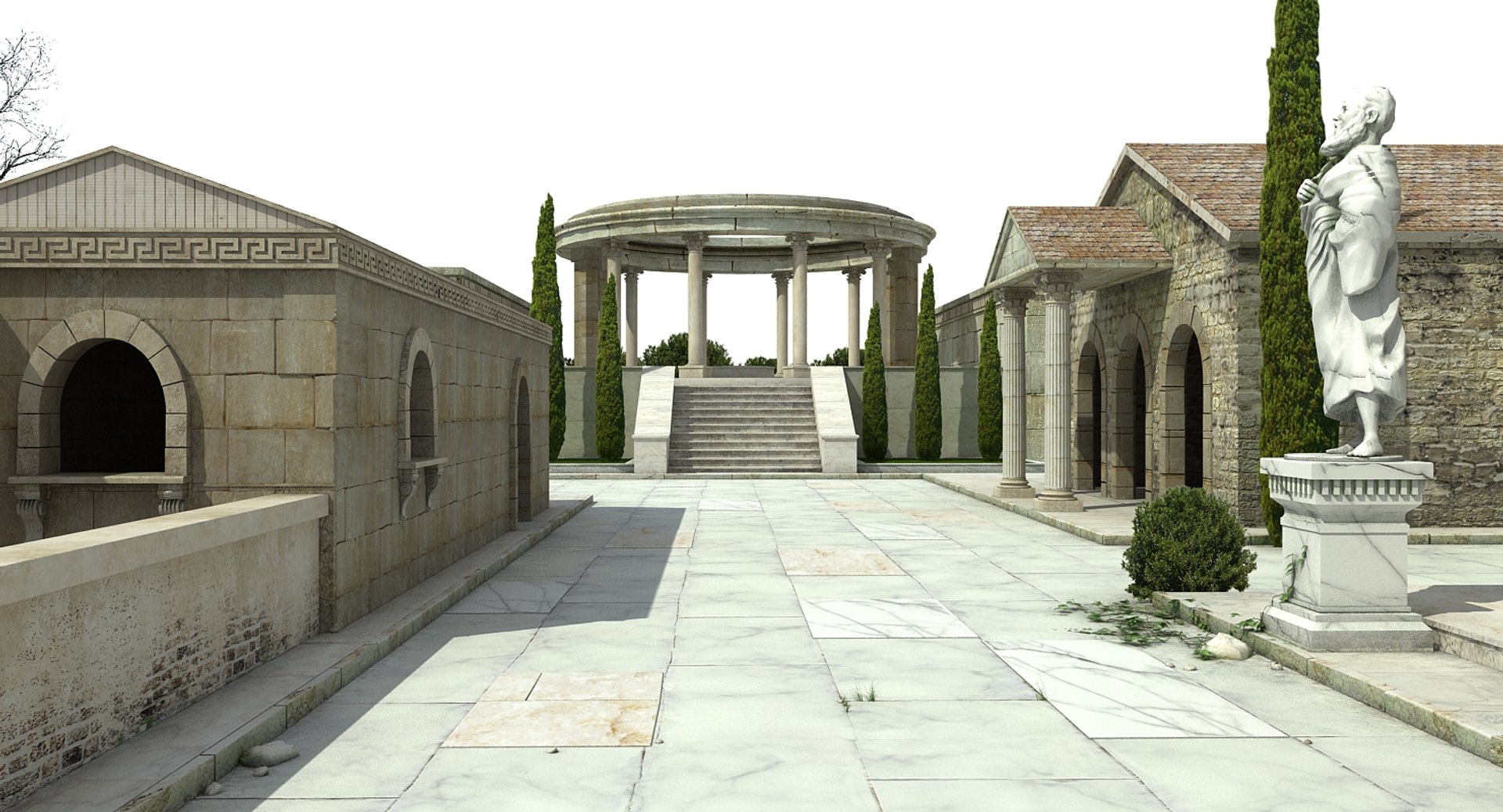 3D Greek Architecture Model - TurboSquid 1215425