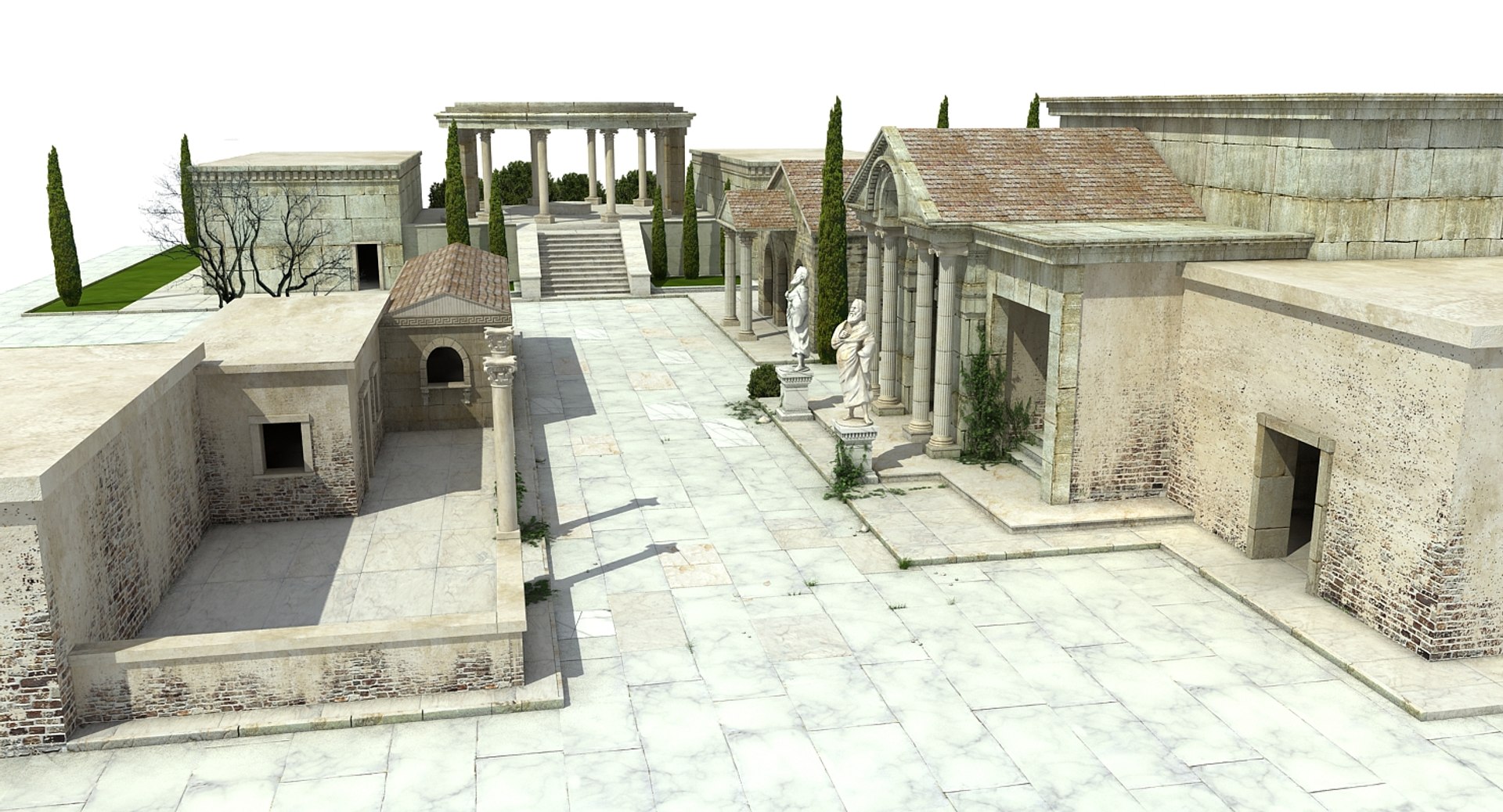 3D Greek Architecture Model - TurboSquid 1215425