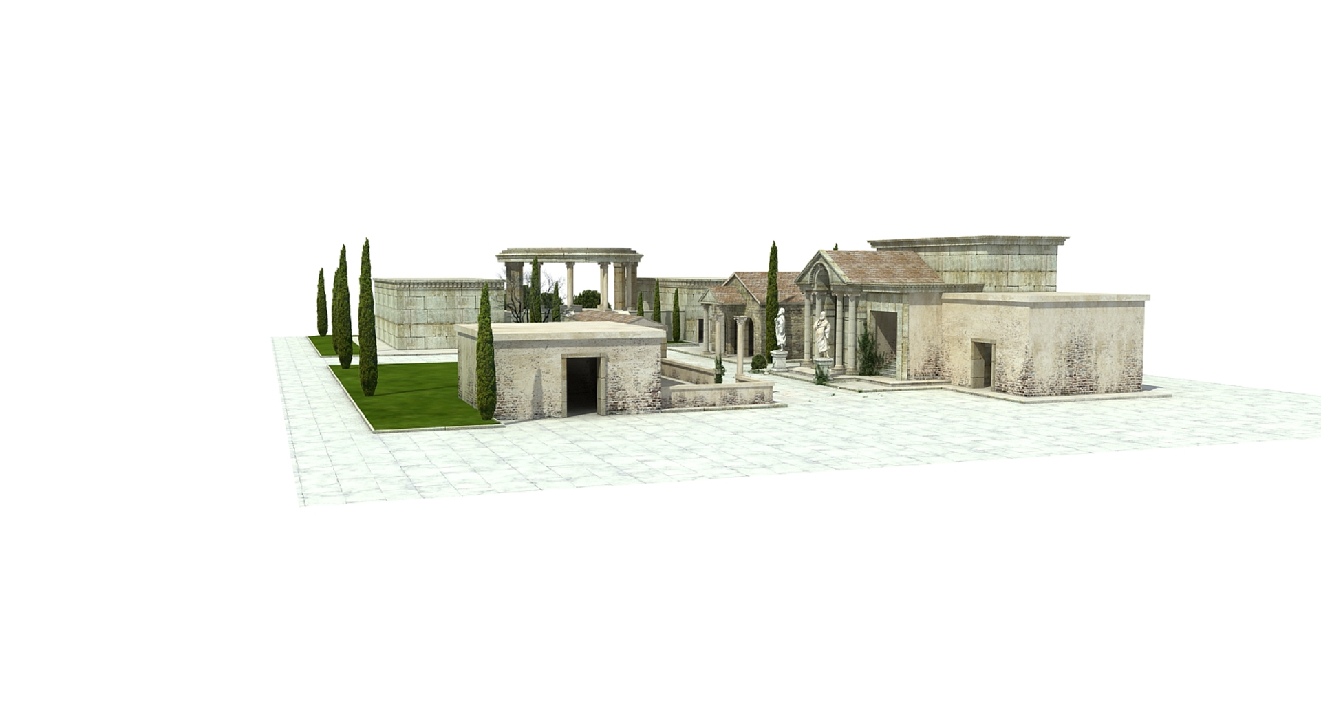 3D Greek Architecture Model - TurboSquid 1215425
