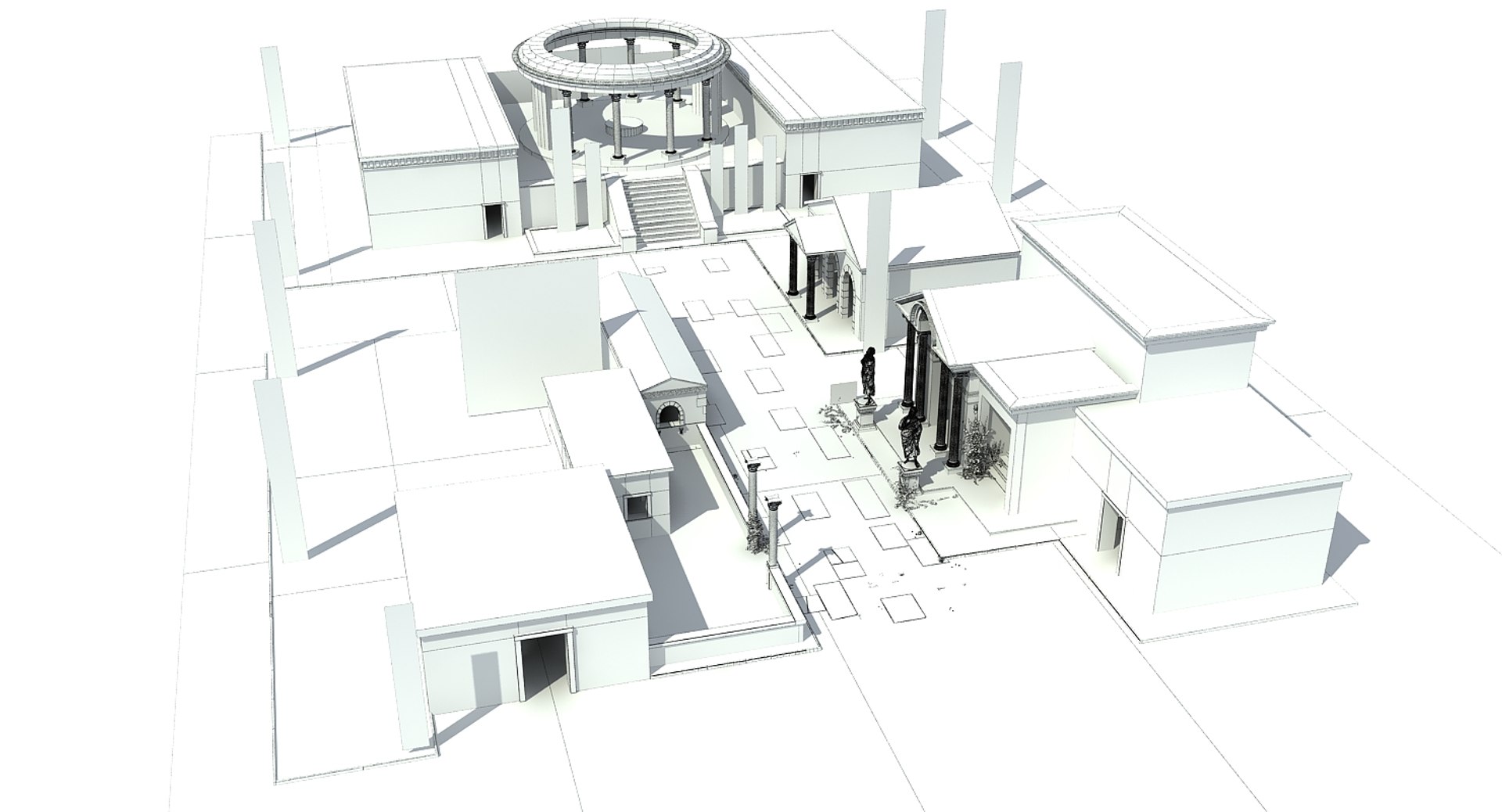 3D Greek Architecture Model - TurboSquid 1215425