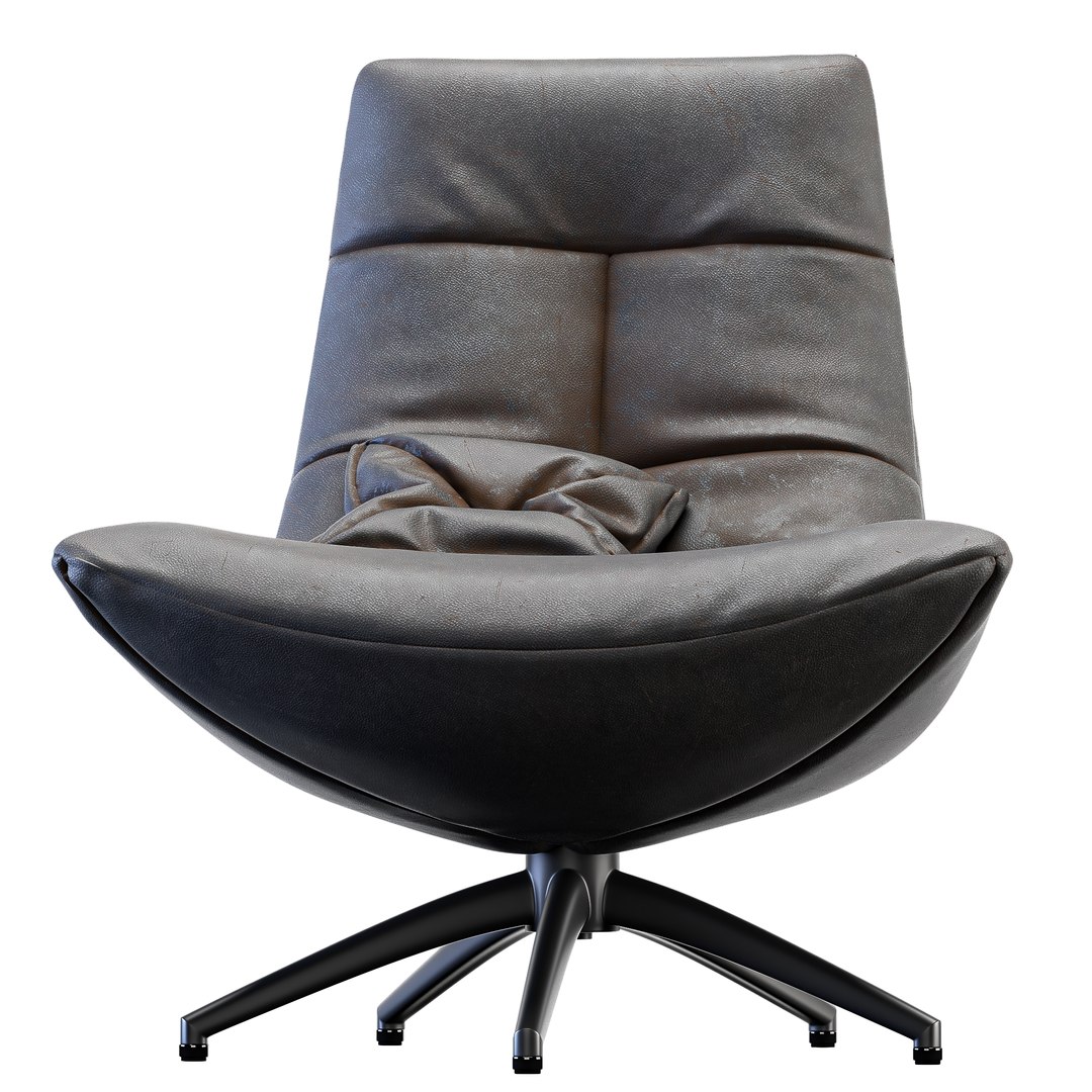 3D Fauteuil Reflex Cognac Model - TurboSquid 2108330