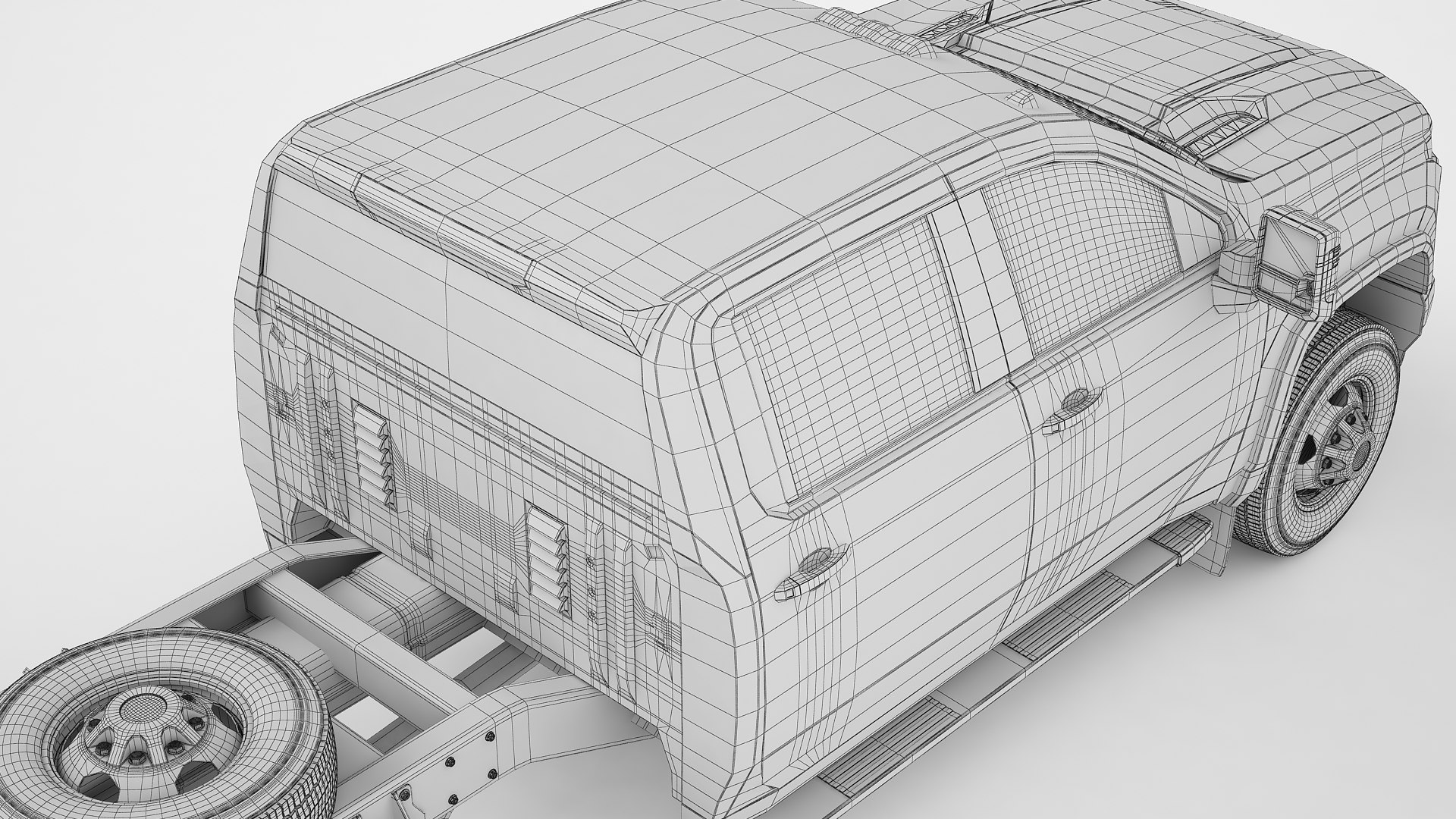 Pickup Truck Generic Chassis 01 3D model - TurboSquid 1893994