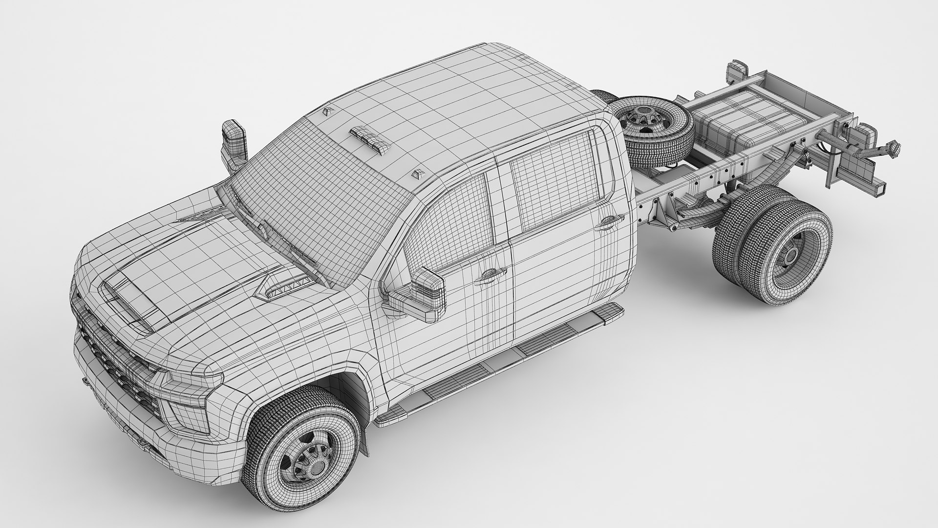 Pickup Truck Generic Chassis 01 3D Model - TurboSquid 1893994
