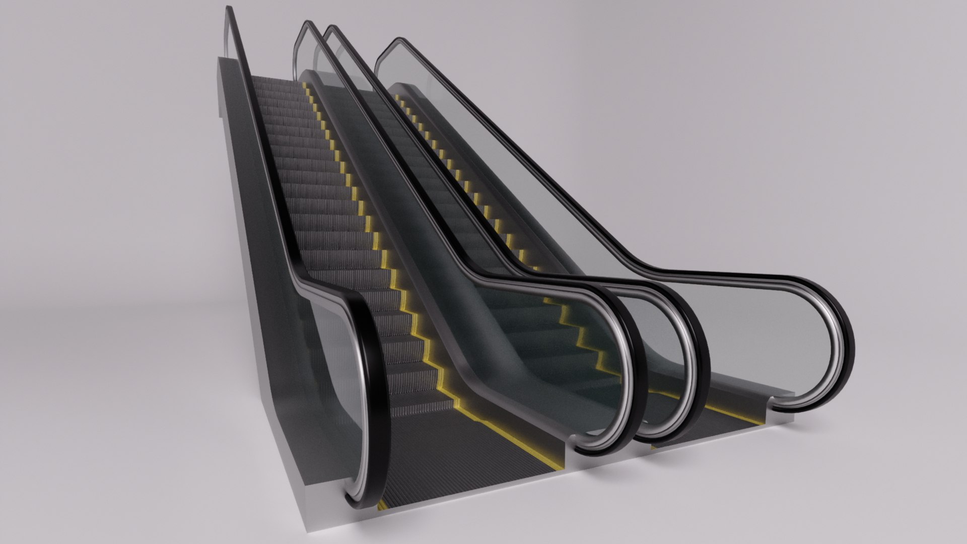 Animated Escalator Up And Down 3D Model - TurboSquid 1916838
