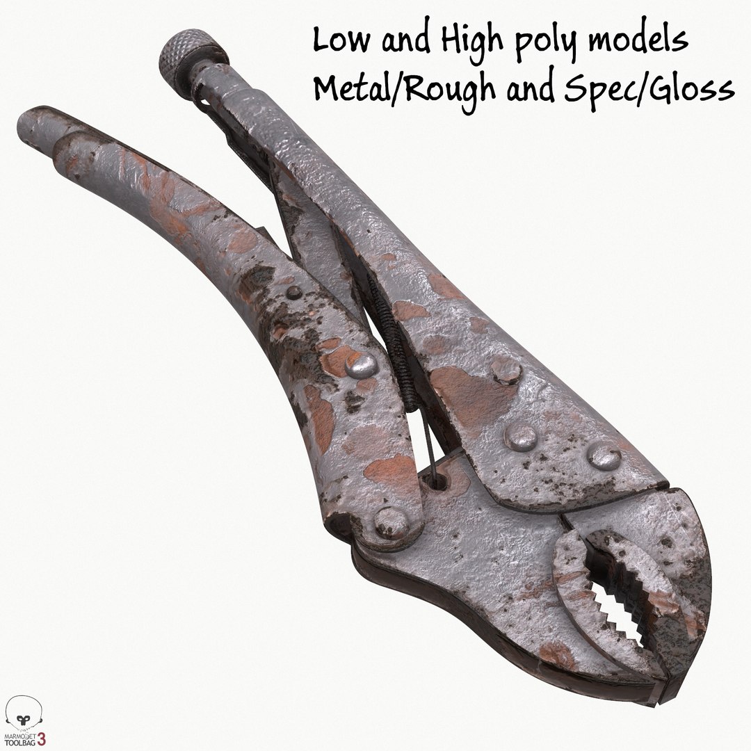 Rusty vice grip model - TurboSquid 1219466