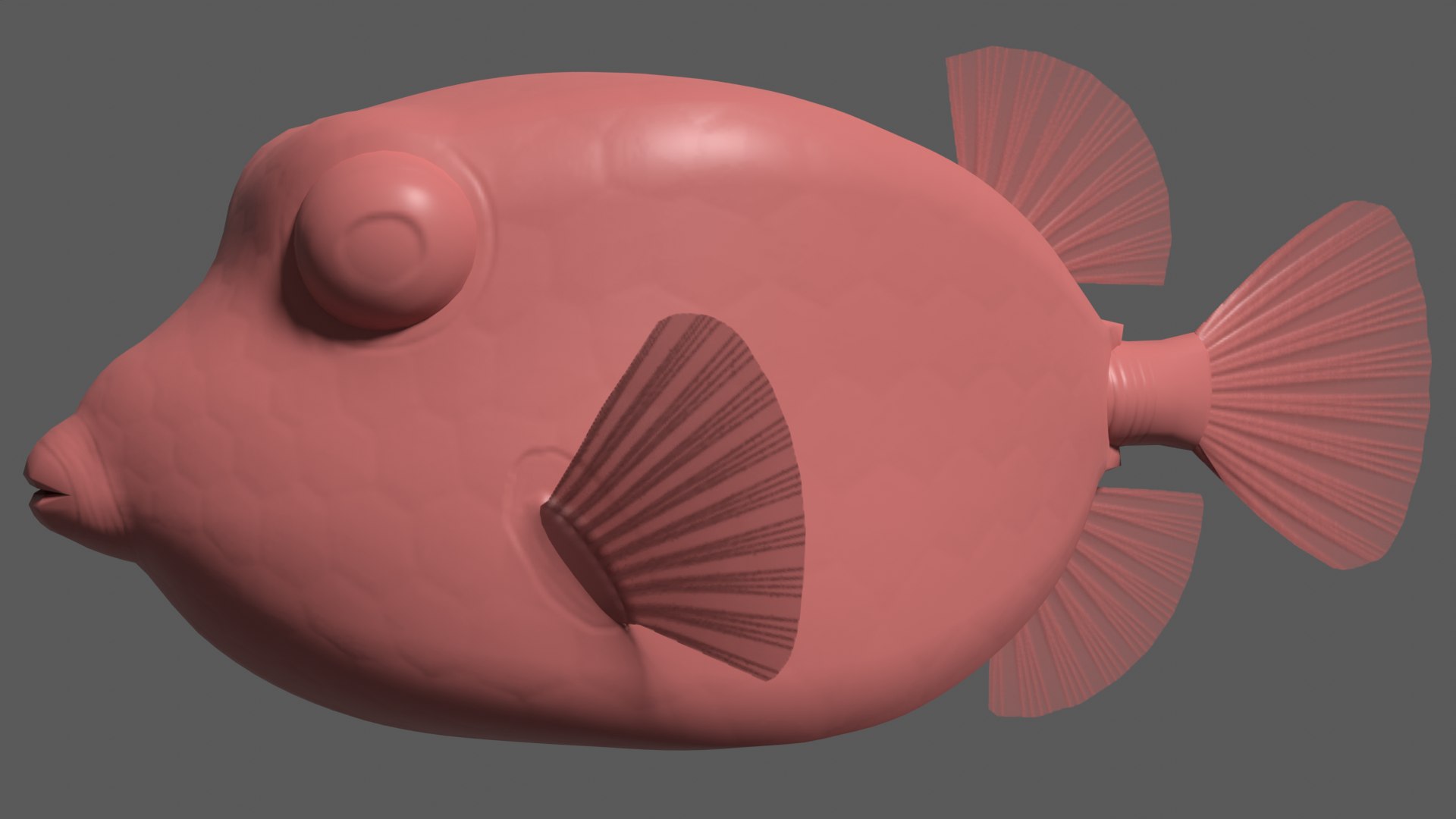 Yellow Boxfish 3d 3ds