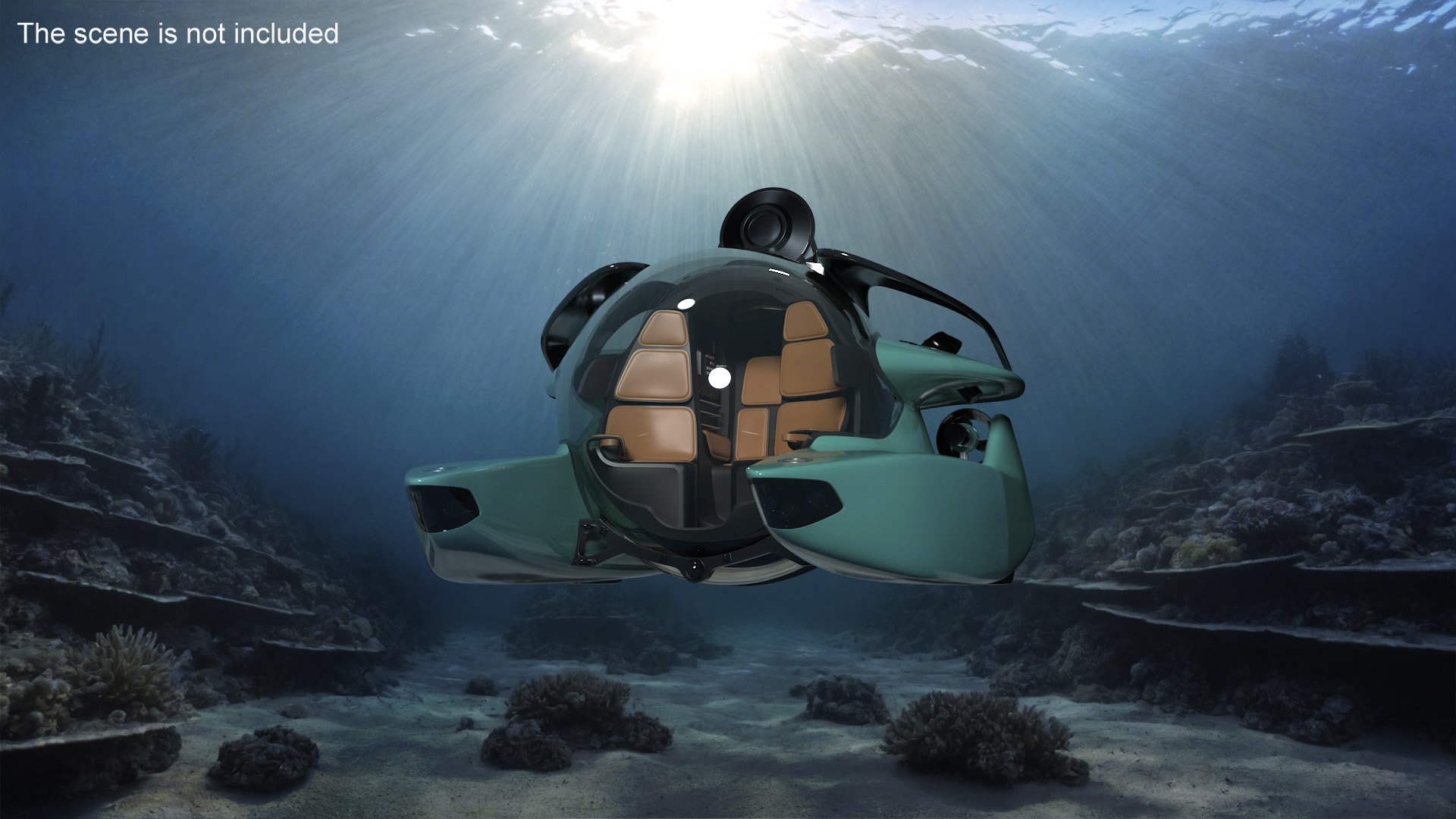 Luxurious Personal Submarine Rigged 3D Model - TurboSquid 2297561