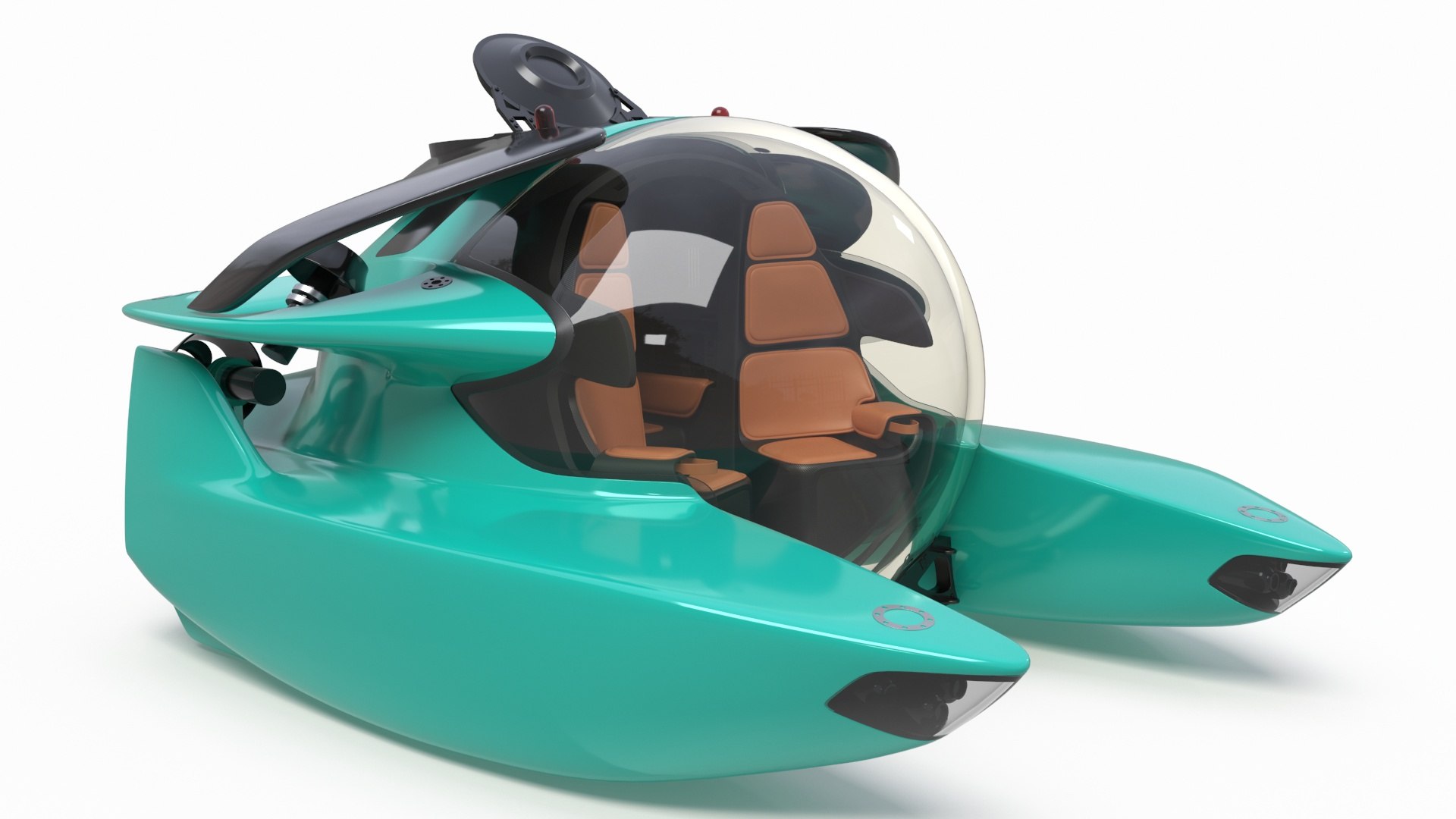 Luxurious Personal Submarine Rigged 3D Model - TurboSquid 2297561