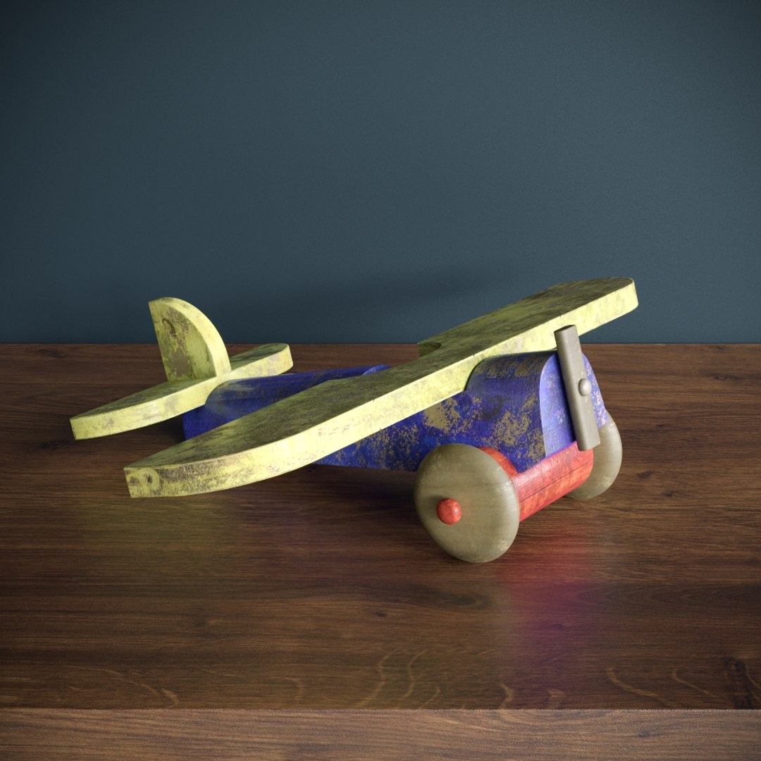 Old Toy Plane 3D Model - TurboSquid 1364081