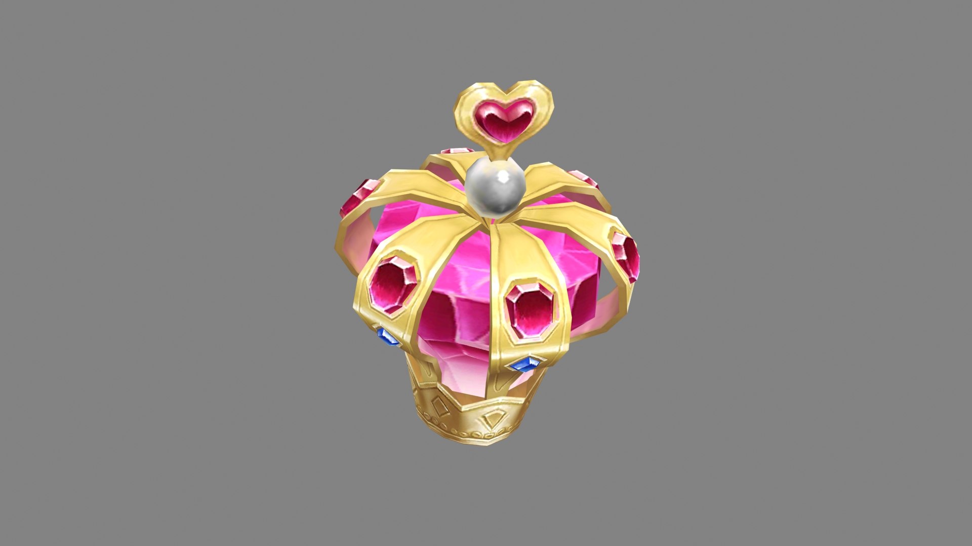Cartoon ruby crown 3D model - TurboSquid 1745326