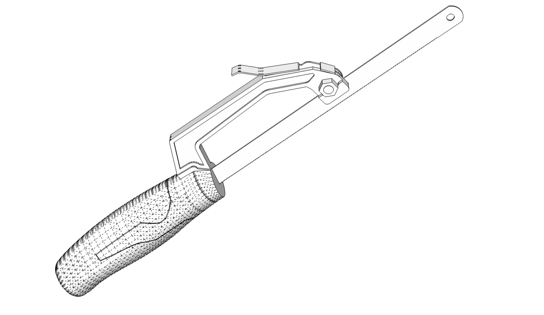 3D model hack hacksaw saw - TurboSquid 1357386
