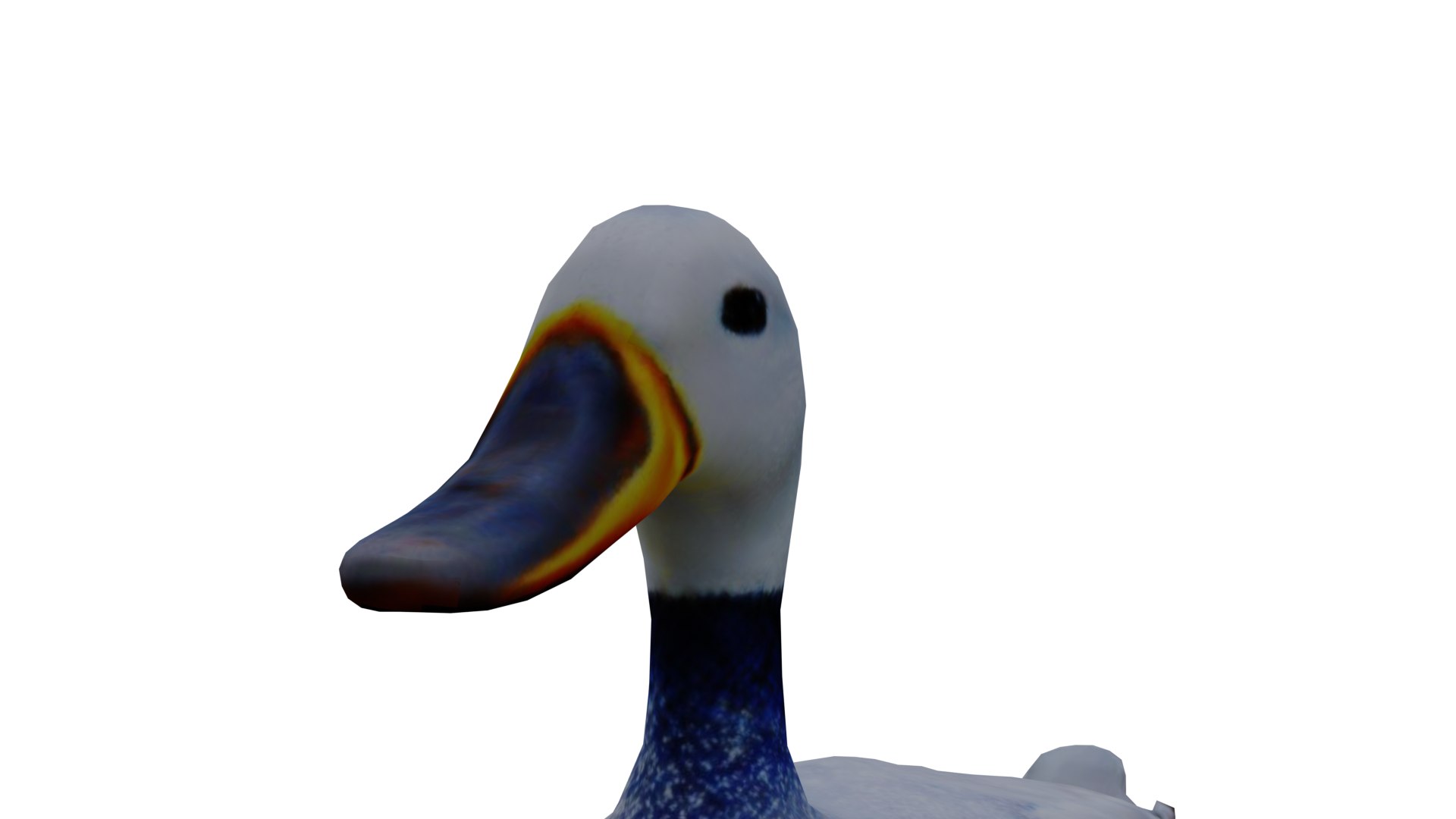 Duck White Low Poly 3D - TurboSquid 2262007