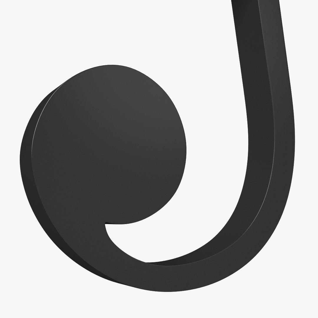 Treble Clef 3D Model - TurboSquid 1177884