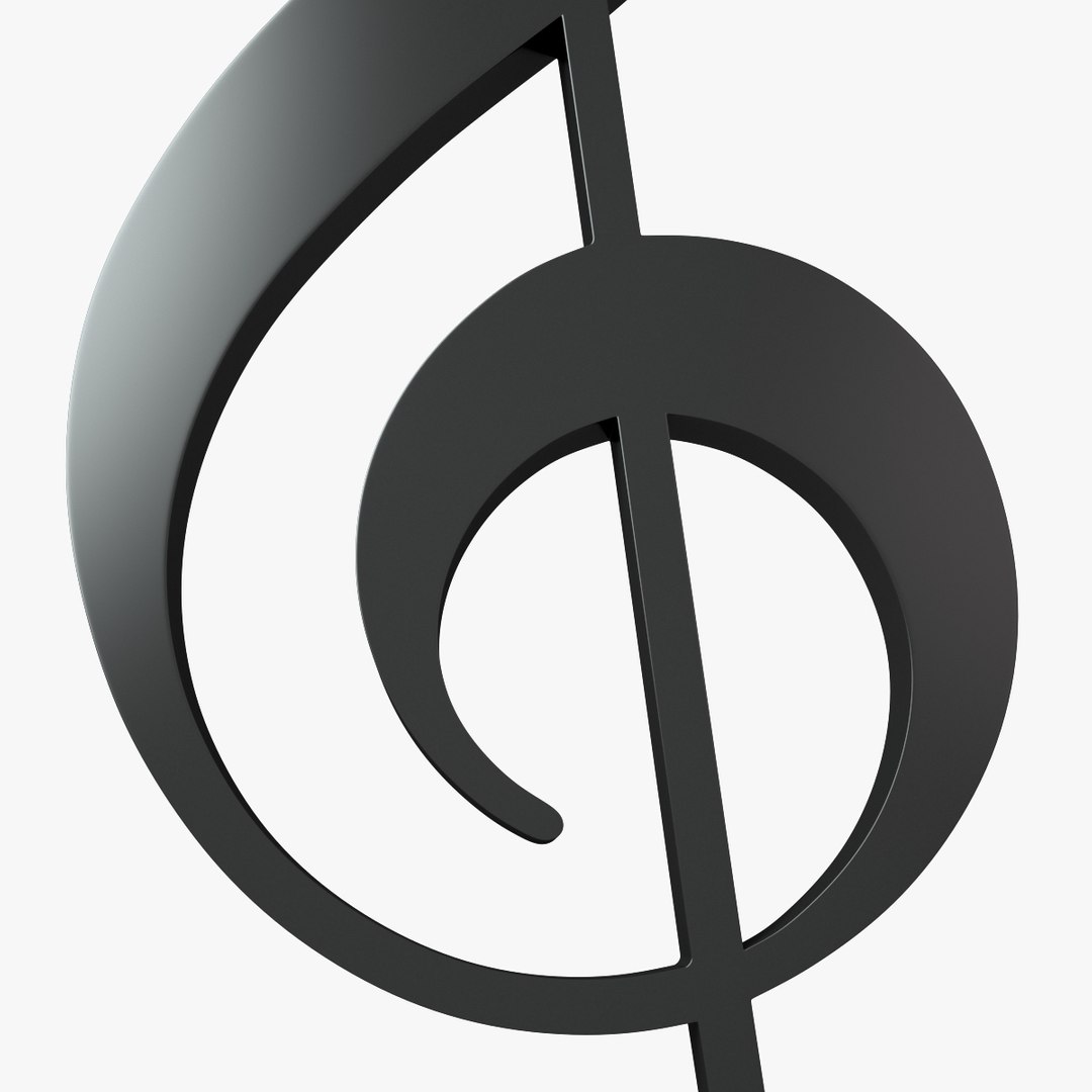 Treble Clef 3D Model - TurboSquid 1177884