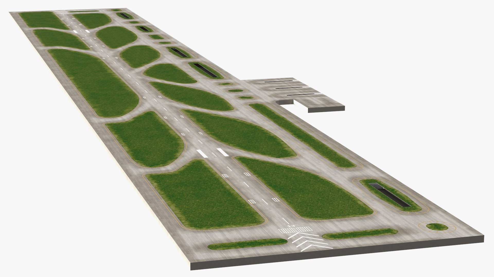 Airport Runway 3D Model - TurboSquid 1894066