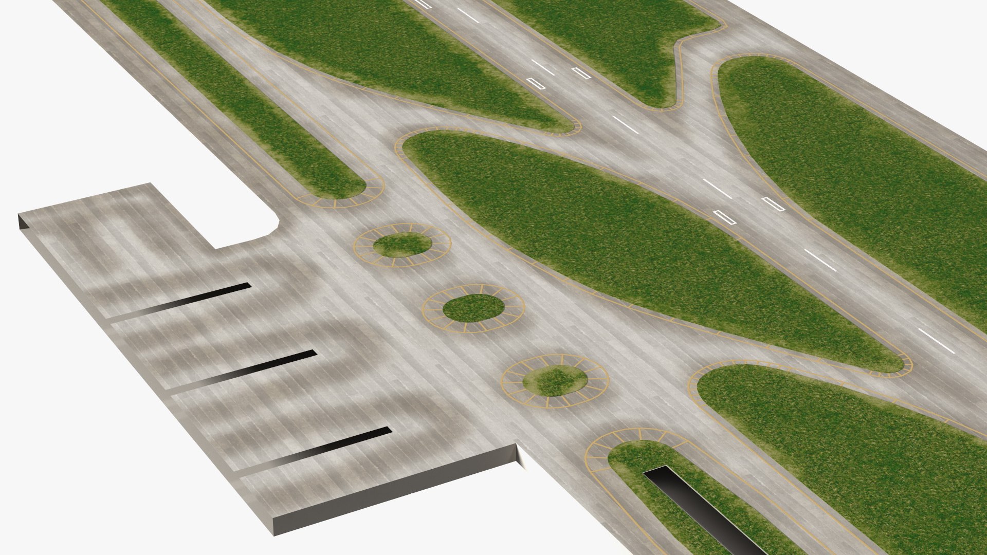 Airport Runway 3D Model - TurboSquid 1894066