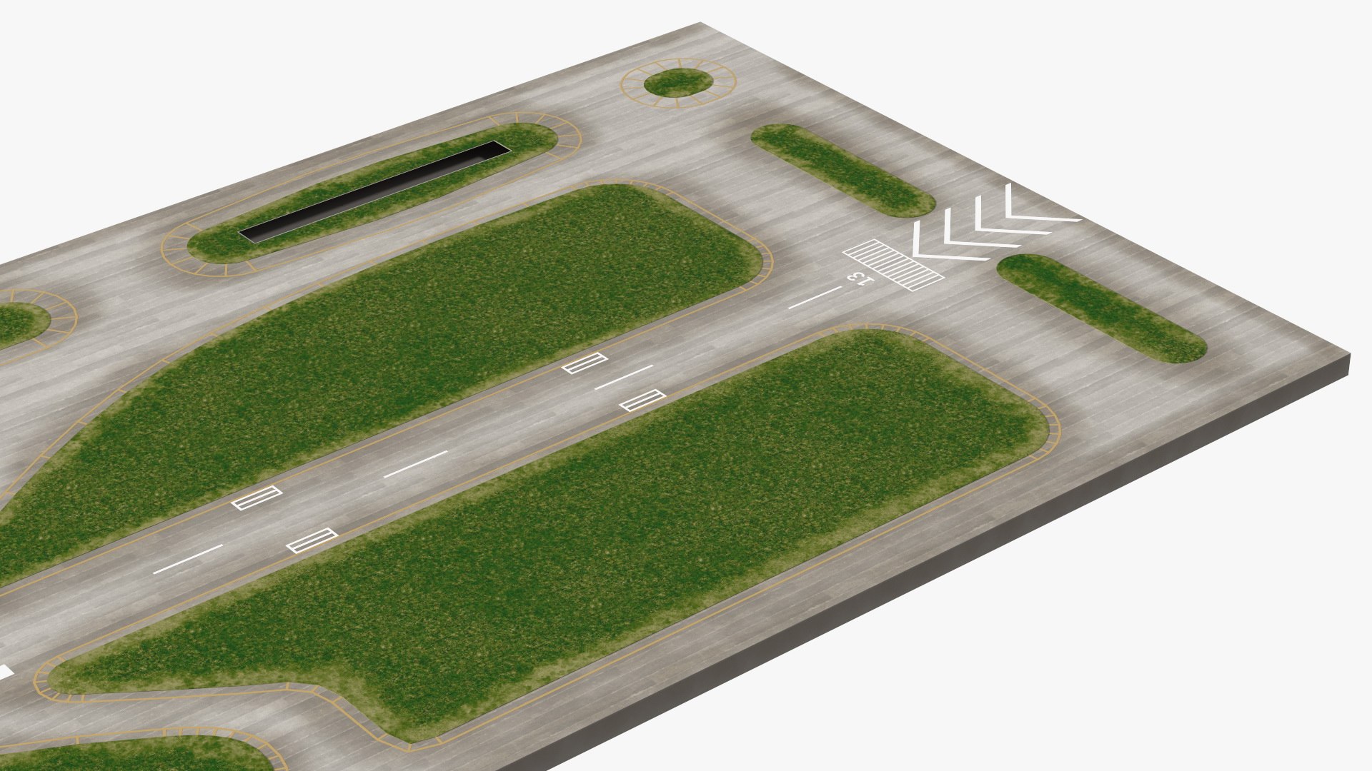 Airport Runway 3D Model - TurboSquid 1894066