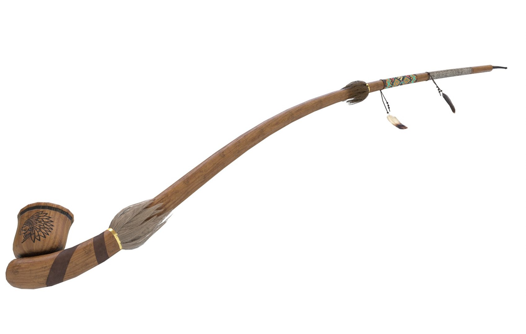 3D Model Peace Pipe - TurboSquid 1622332