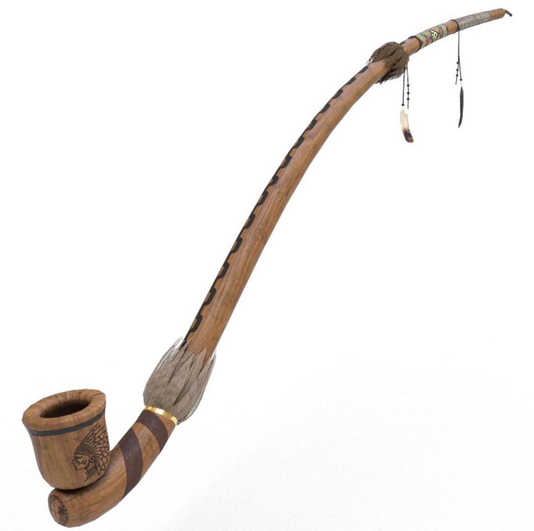 3D Model Peace Pipe - TurboSquid 1622332