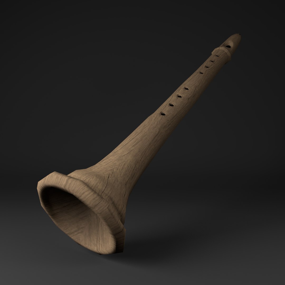 3D Wooden Flute Model - TurboSquid 1220718