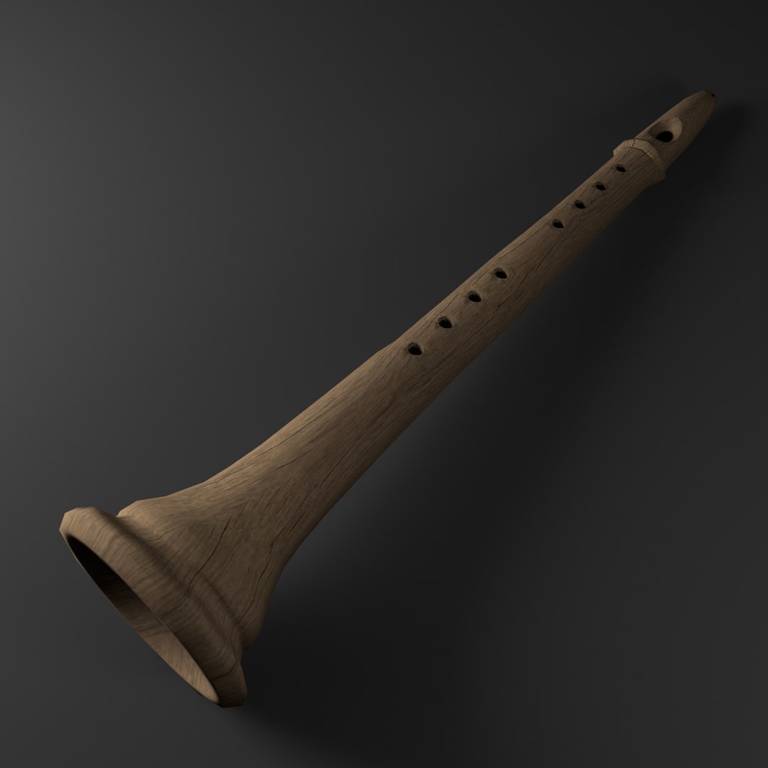 3D Wooden Flute Model - TurboSquid 1220718