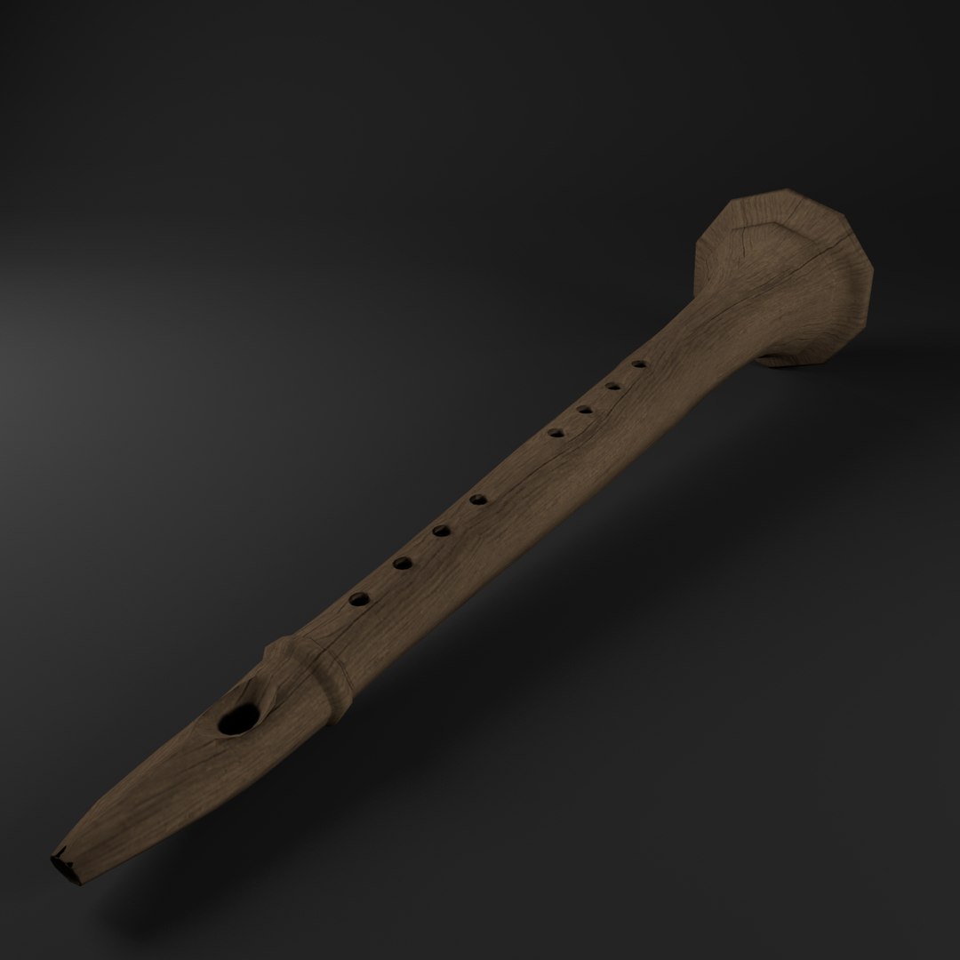 3D Wooden Flute Model - TurboSquid 1220718