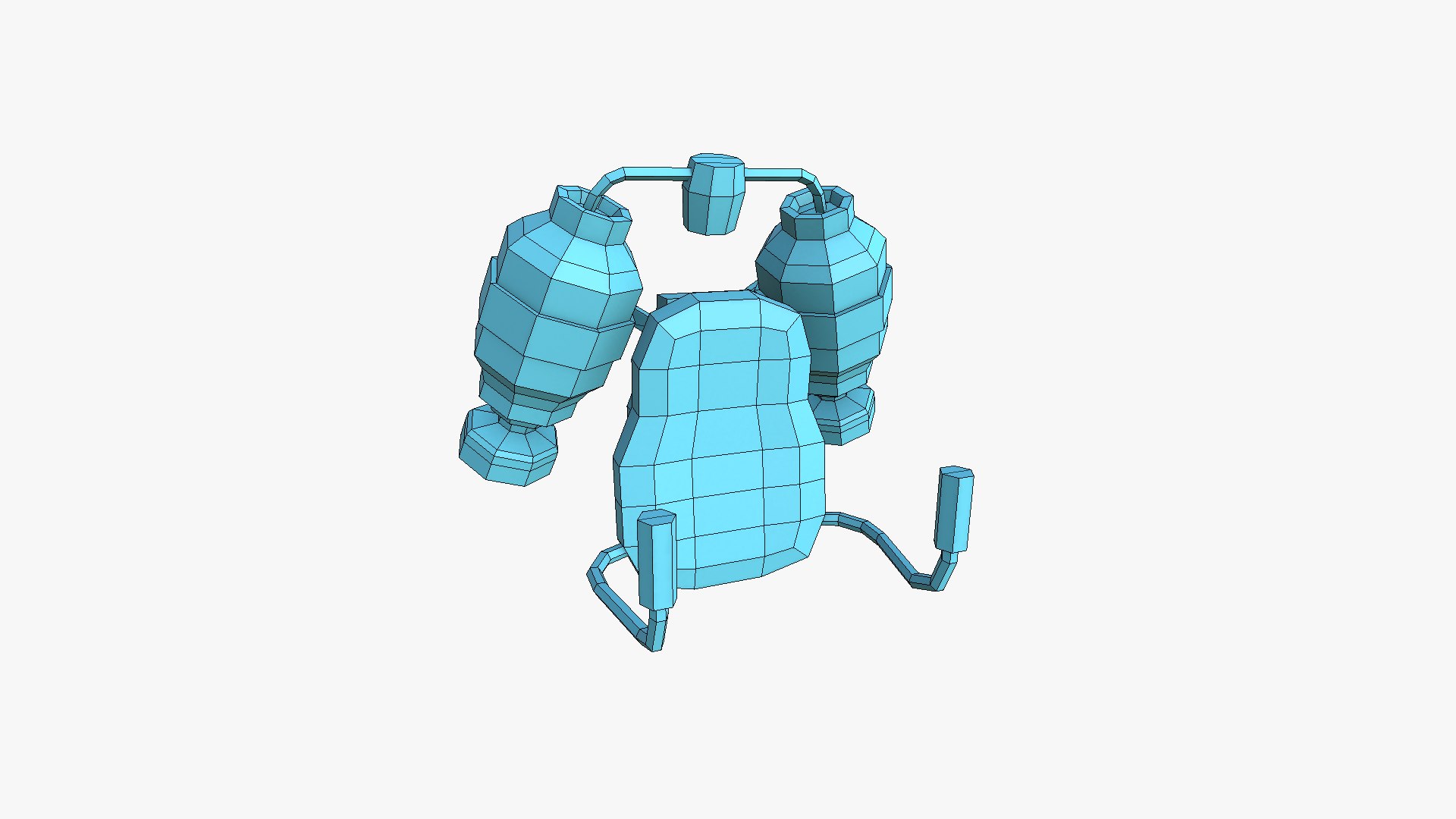 Jetpack Low Poly F05 - SciFi Character Design Model - TurboSquid 2255470