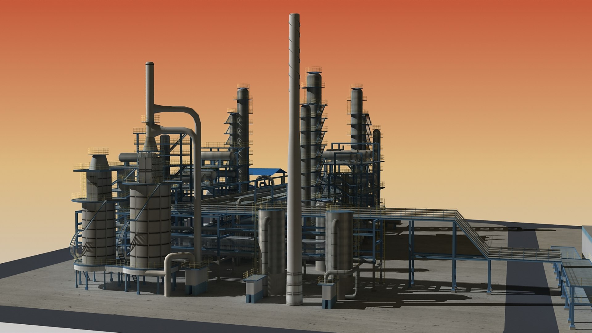 Refinery Vr Ar 3D Model - TurboSquid 1279065