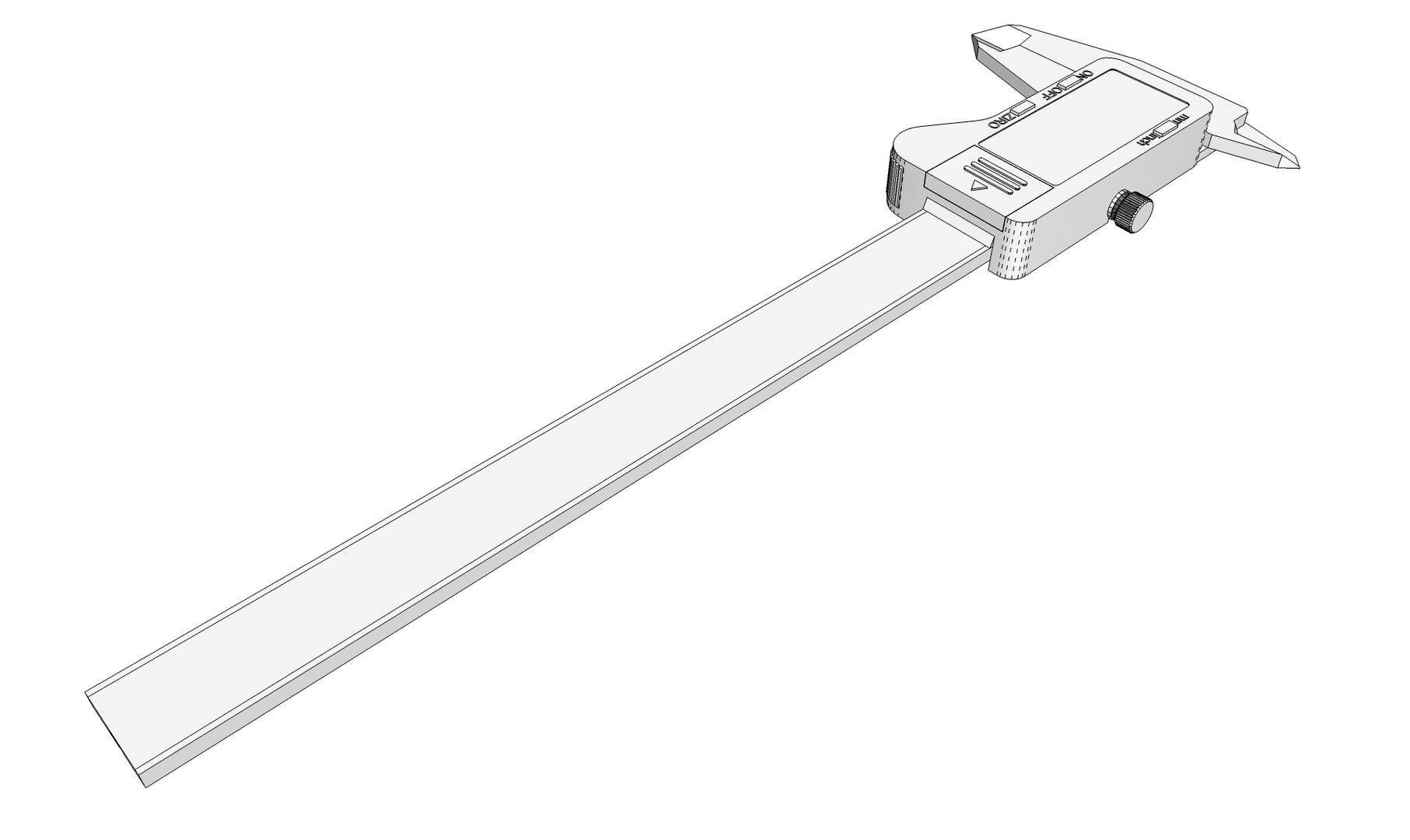 Digital Caliper 3D Model - TurboSquid 2191516